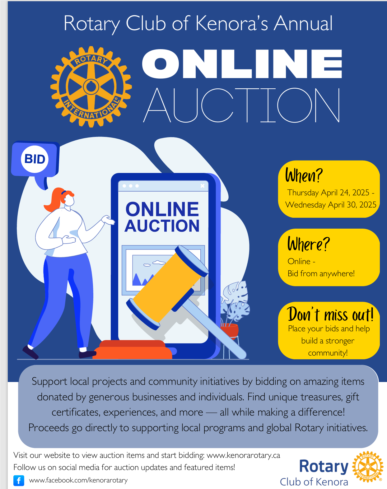 Rotary Auction Coming | Rotary Club of Kenora