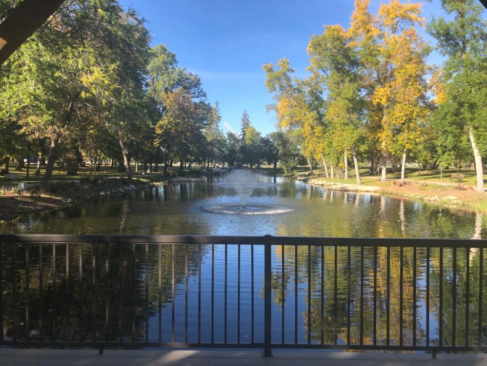 Portage Rotary Club celebrates third phase of Duck Pond project ...