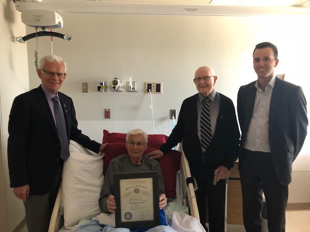 Jack Sutherland receives Lifetime Honorary Membership | Rotary Club of ...