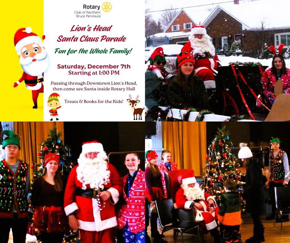 Rotary Sponsors 2024 Lion's Head Santa Claus Parade | Rotary Club of ...