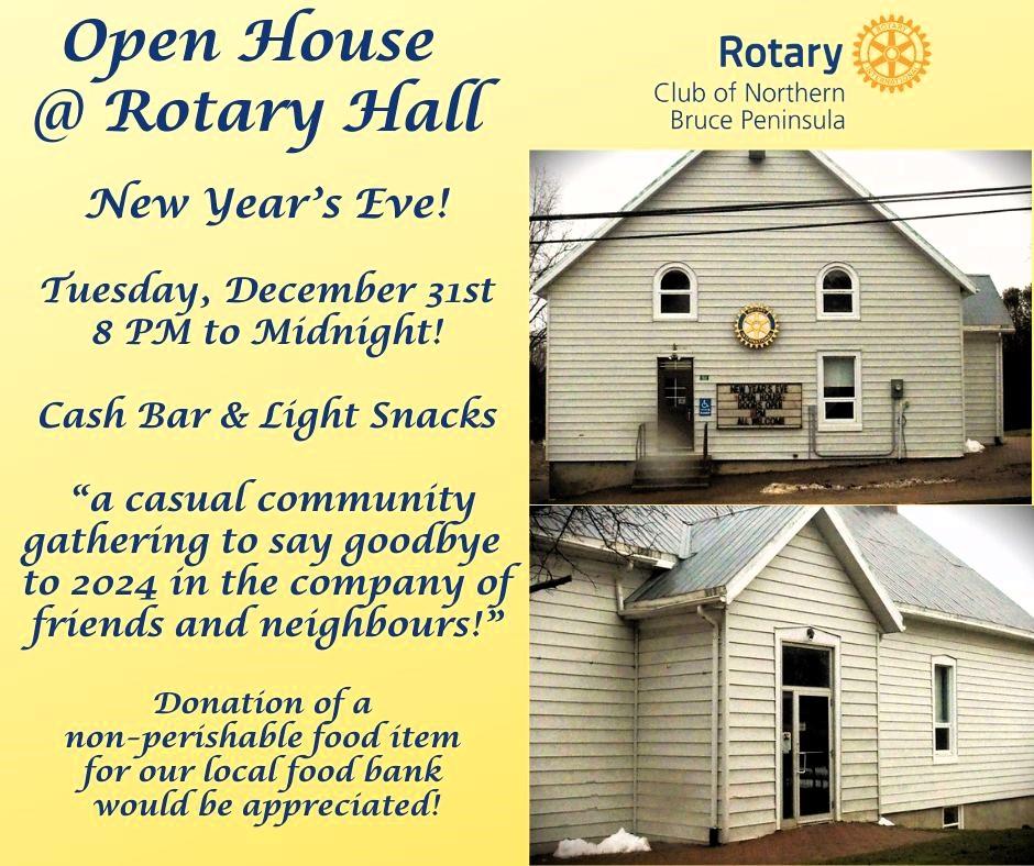 New Year's Eve Social Gathering at Rotary Hall! | Rotary Club of ...
