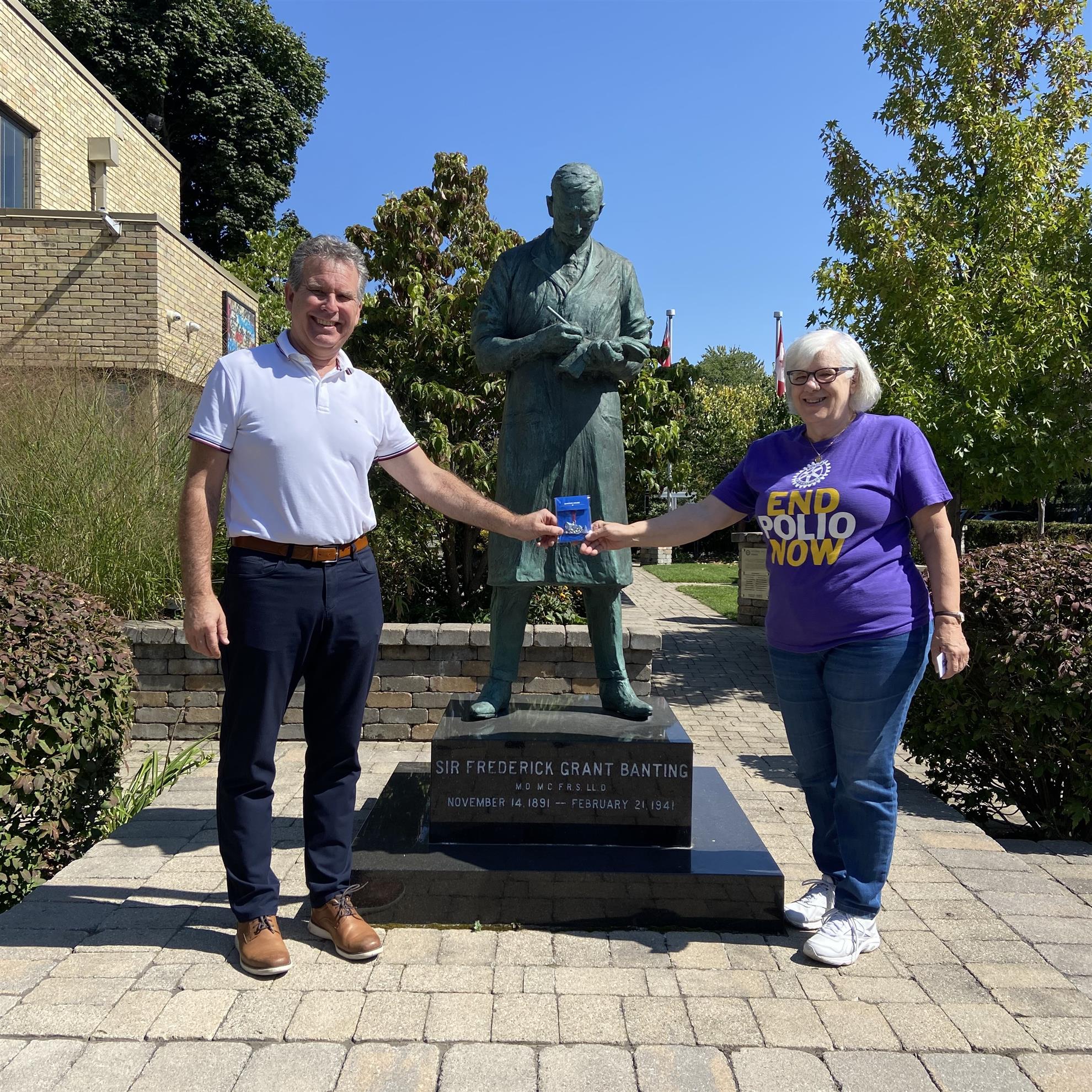 Sep 2025 - Banting House Ornament has Arrived | Rotary Club of London South