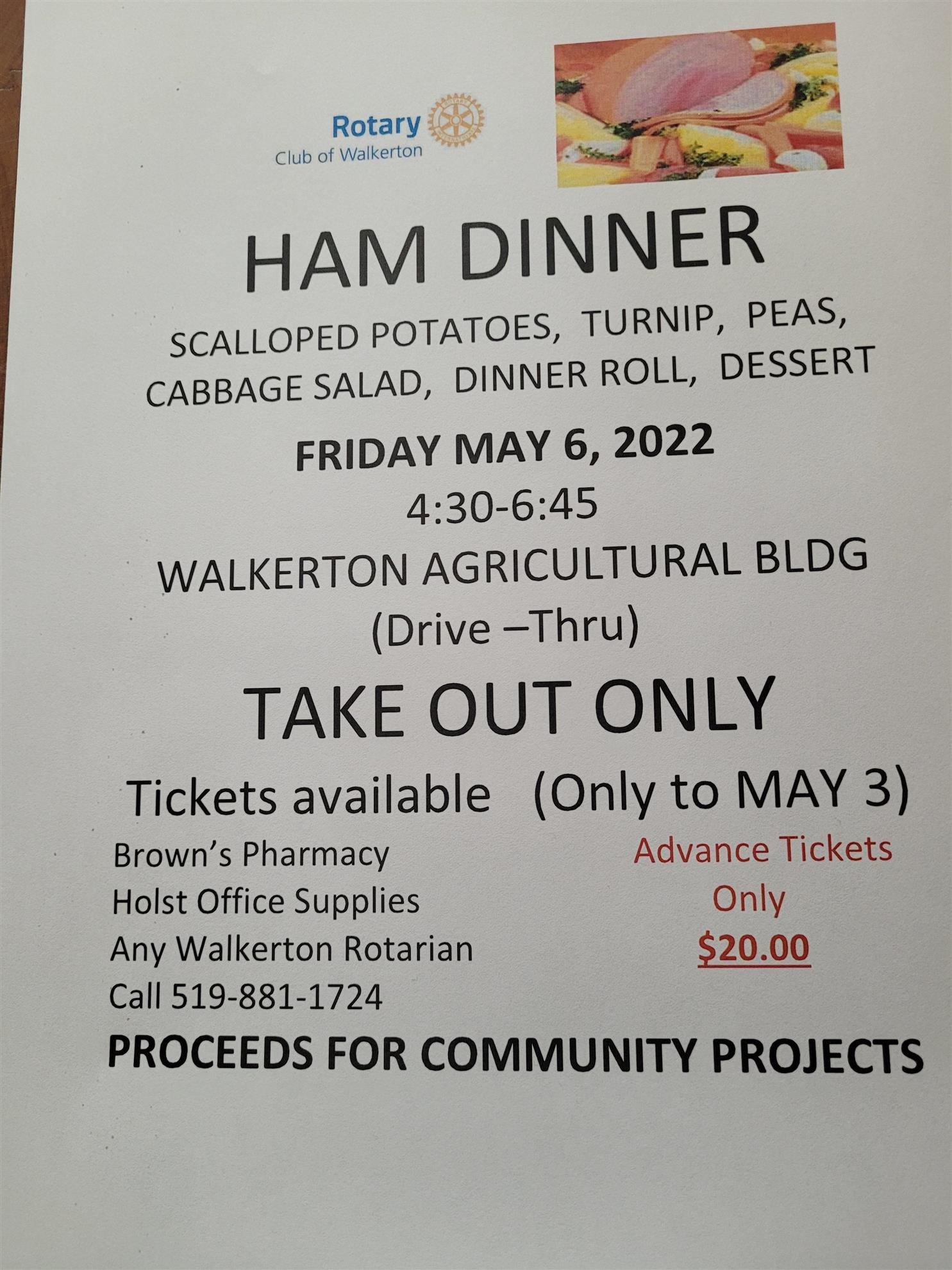 Mark Your Calendar - May 6, 2022 | Rotary Club of Walkerton - District 6330