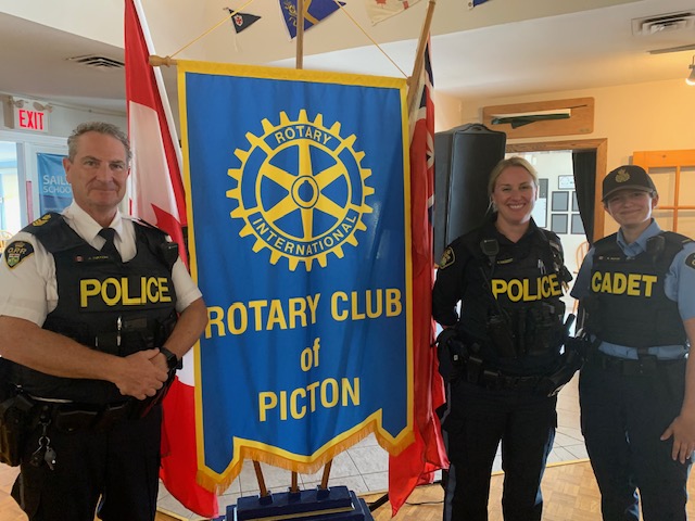 Rotary Welcomes the Strong Arm of the Law | Rotary Club of Picton
