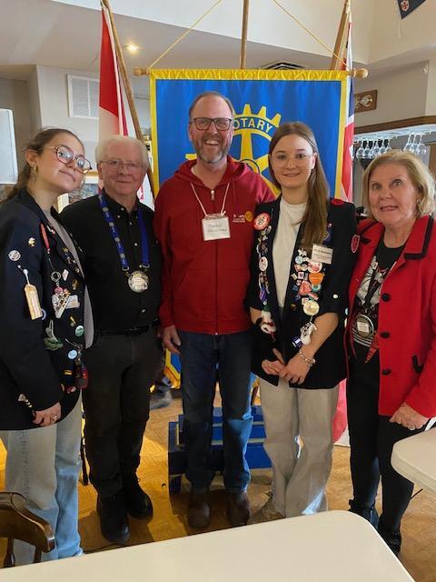 President Nancy Griffin, Club Forum; Trevor Hagerman Rotary District ...