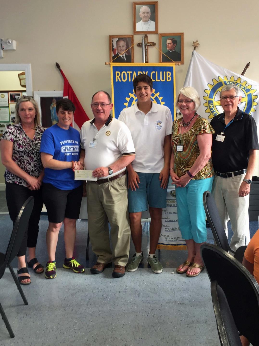 Port Hope Rotary Donation to Port Hope High School | Rotary Club of ...