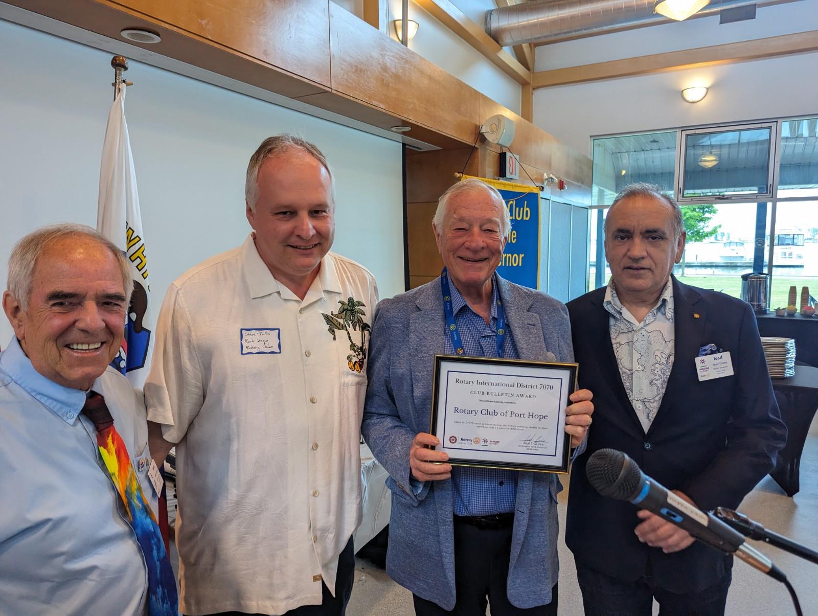 District 7070 Awards | Rotary Club of Port Hope