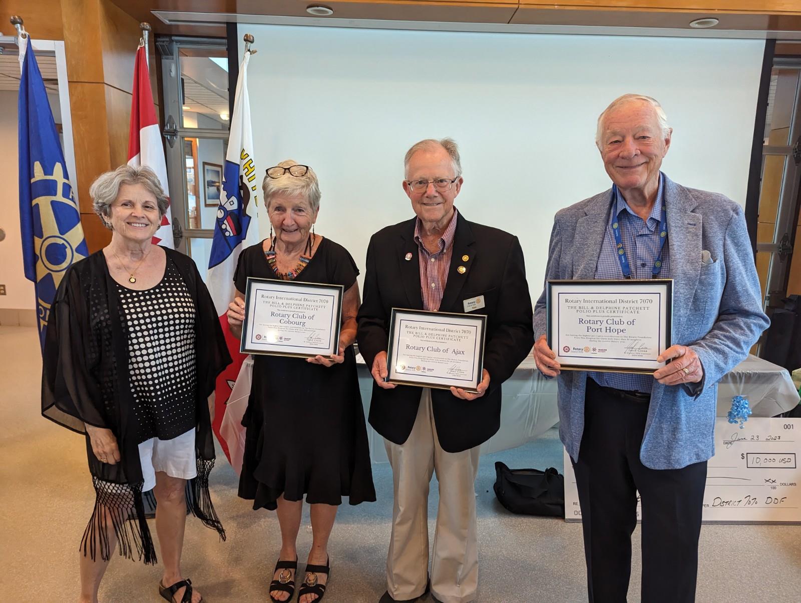 District 7070 Awards | Rotary Club of Port Hope