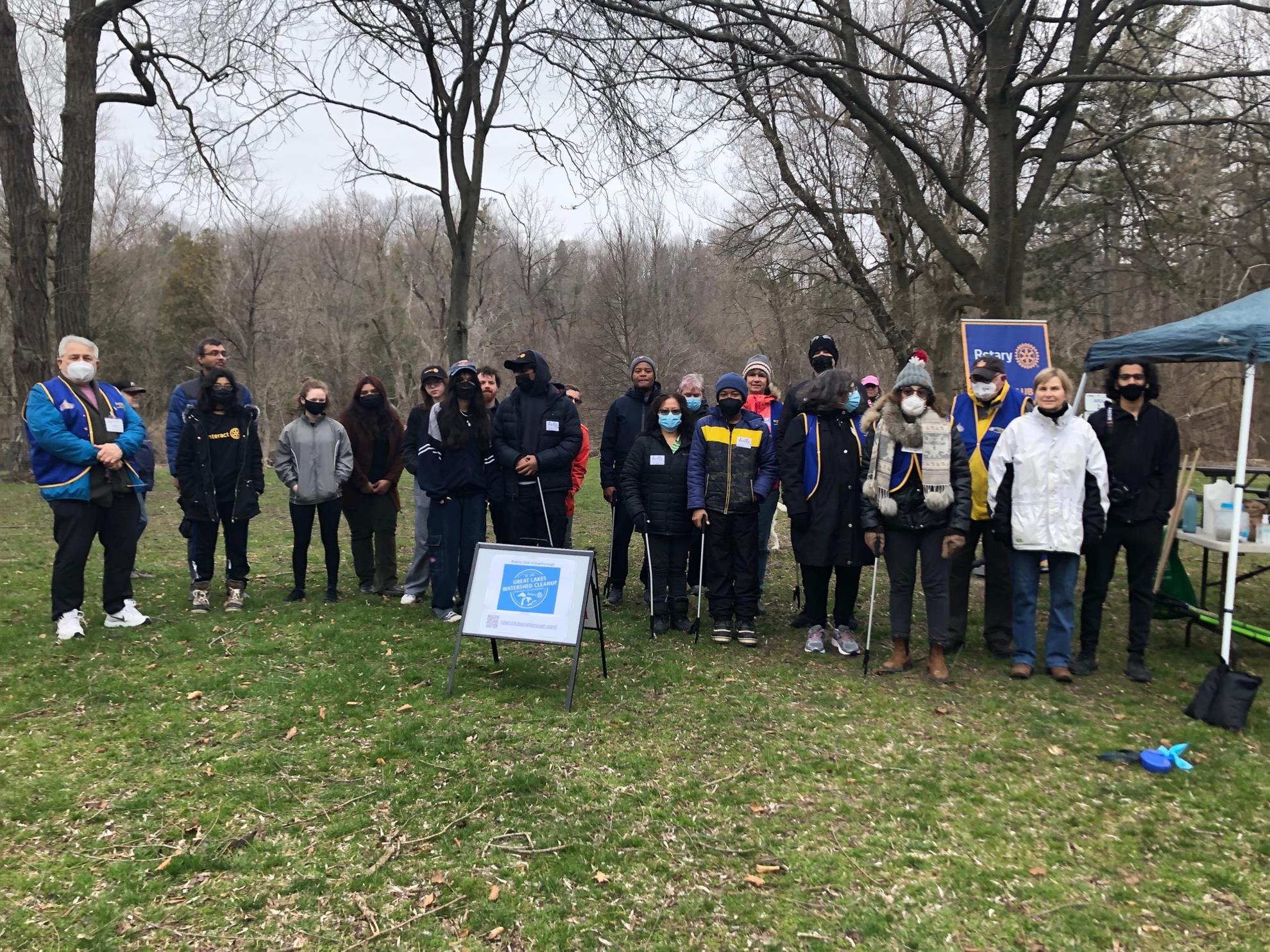 Clean up at Colonel Danforth Park | Rotary Club of Scarborough