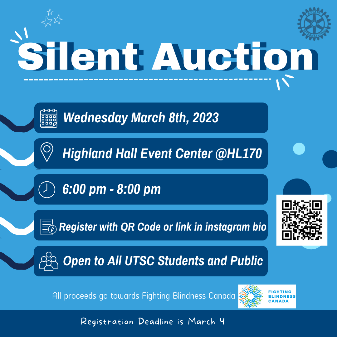 QR Code to Register for the Silent Auction | Rotary Club of Scarborough