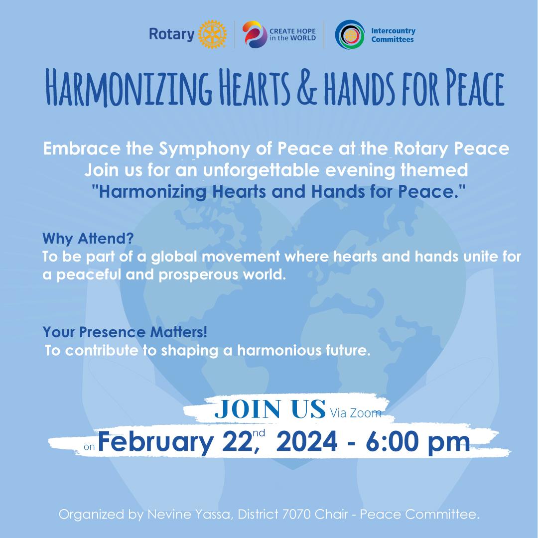 Peace Forum "Hearts and Hands for Peace" | Rotary Club of Scarborough