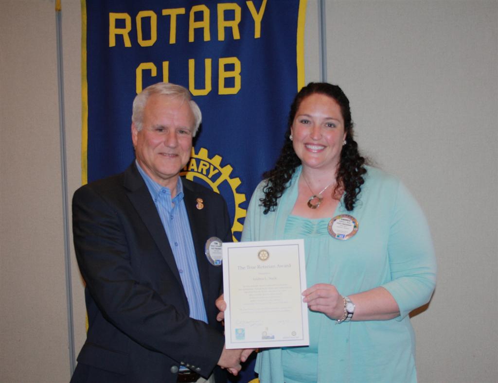 True Rotarian Award presented to Andrea Stack | Rotary Club of St ...