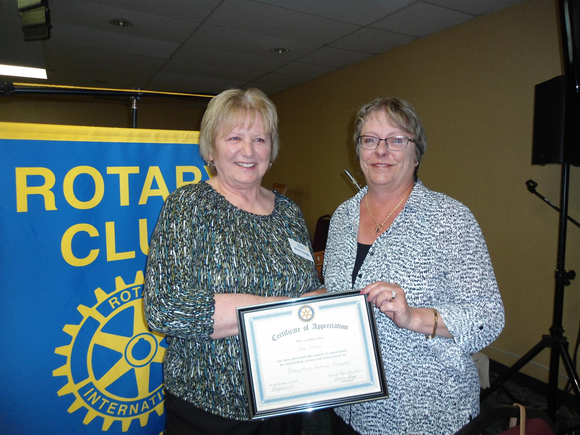 Rotarian Certificates | Rotary Club of Stephenville