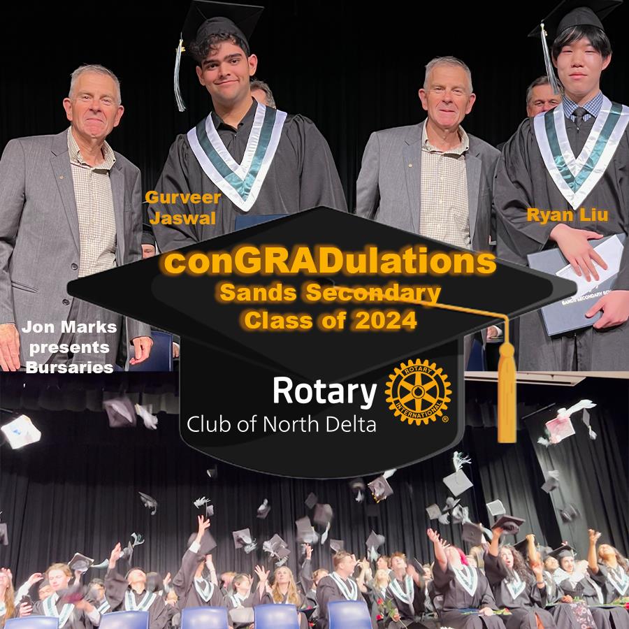 Sands Secondary Bursary Presentation | Rotary Club of North Delta
