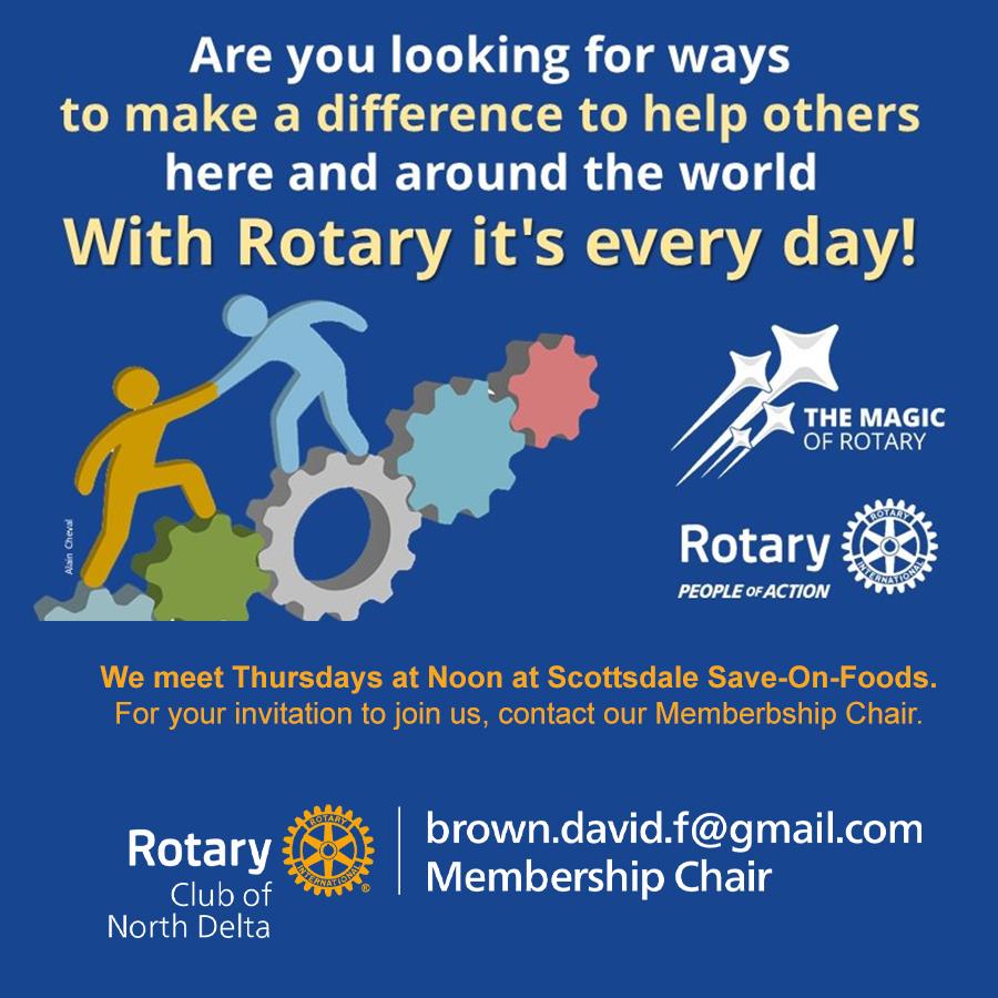Home Page | Rotary Club of North Delta