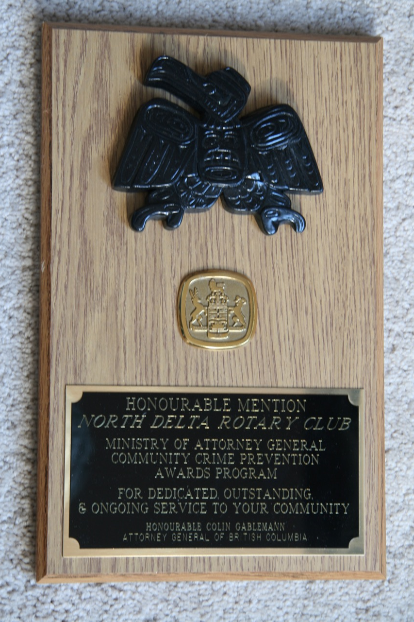 Banners Certificates & Plaques | Rotary Club of North Delta