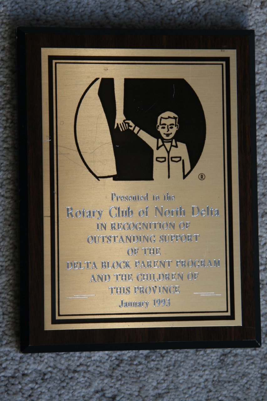 Banners Certificates & Plaques | Rotary Club of North Delta