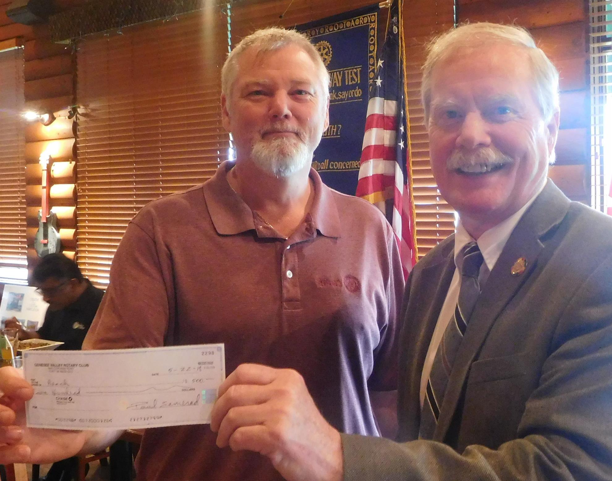 Donation to REACH | Genesee Valley Rotary Club