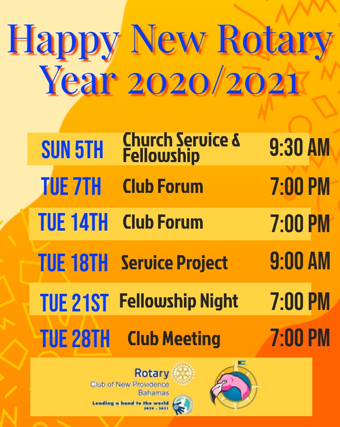 Monthly Flyer | Rotary Club of New Providence