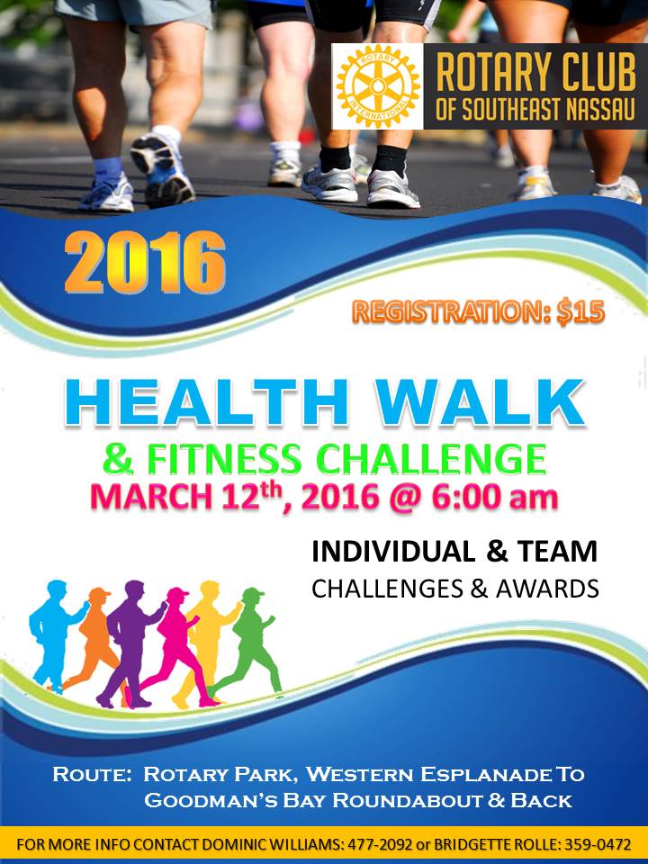 Annual Health Walk | Rotary Club of South East Nassau