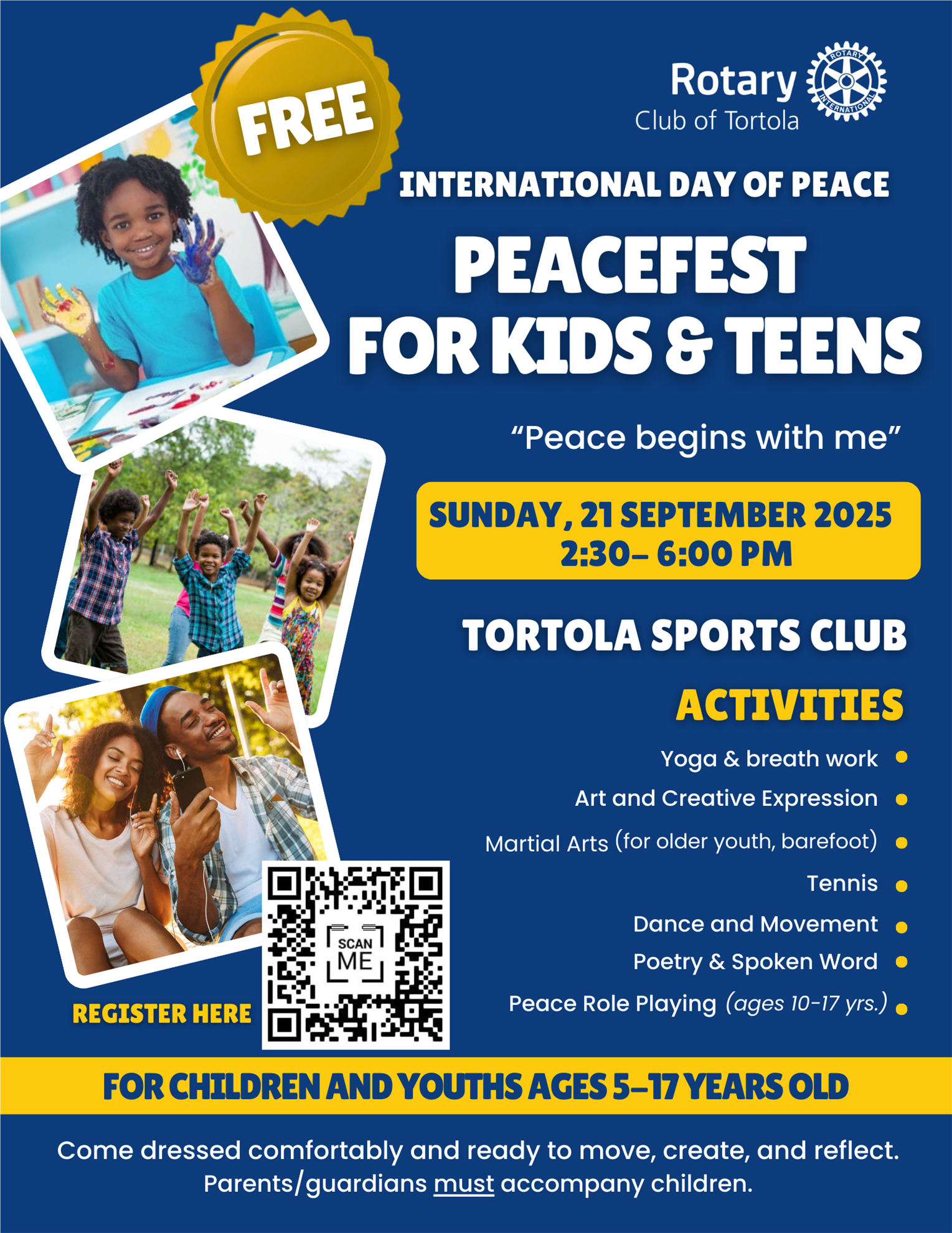 PeaceFest for Teens—Celebrating International Day of Peace | Rotary Club of Tortola