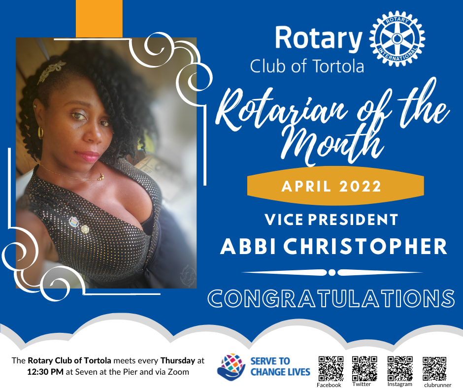 Rotarian of the Month | Rotary Club of Tortola