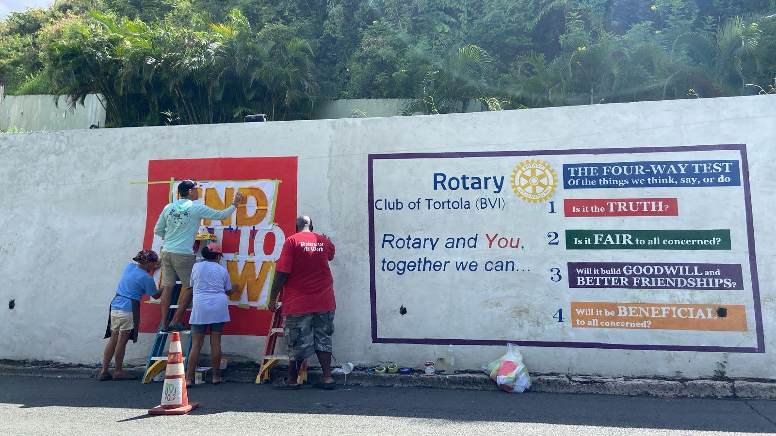 Rotary Club of Tortola Paint “End Polio Now” Mural, Reinforcing Mission ...