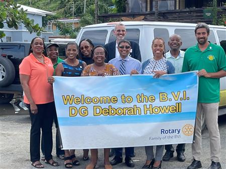 DG Deborah Howell visits BVI Rotary Family | Rotary Club of Tortola