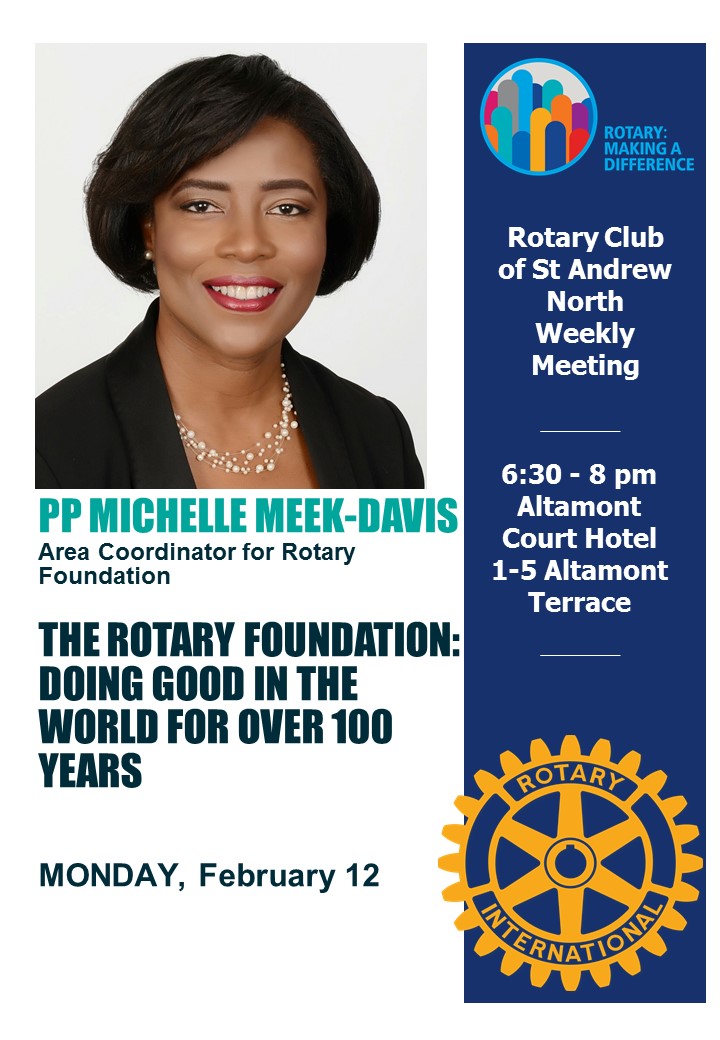 PP Michelle Meek-Davis - Area Coordinator for Rotary Foundation ...