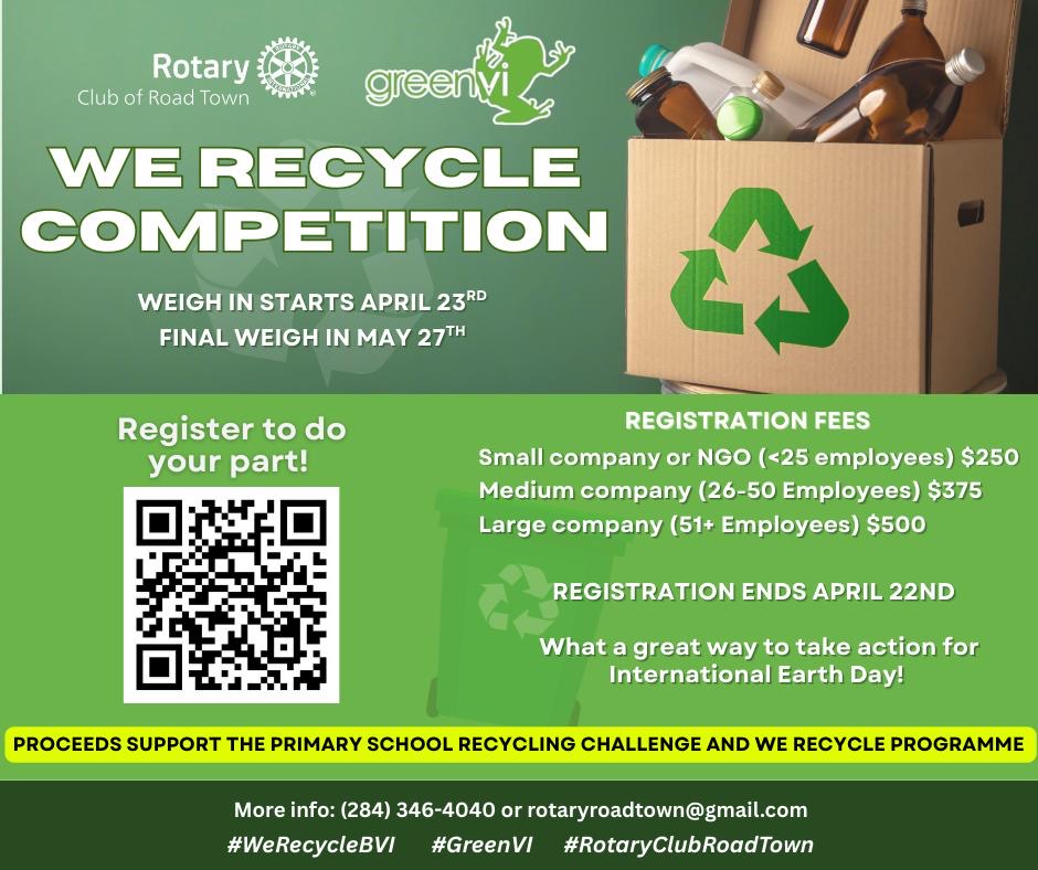 We Recycle Competition!! | Rotary Club of Road Town