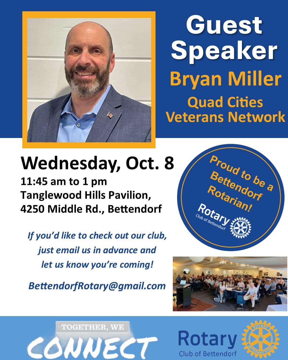 Speaker Bryan Miller | Rotary Club of Bettendorf