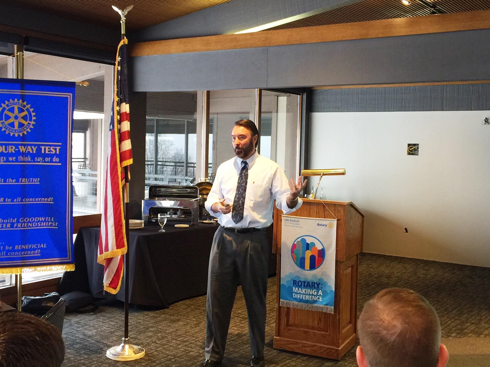 Dr. Christopher Peters M.D. - Speaker, March 6, 2018 | Johnston Rotary Club