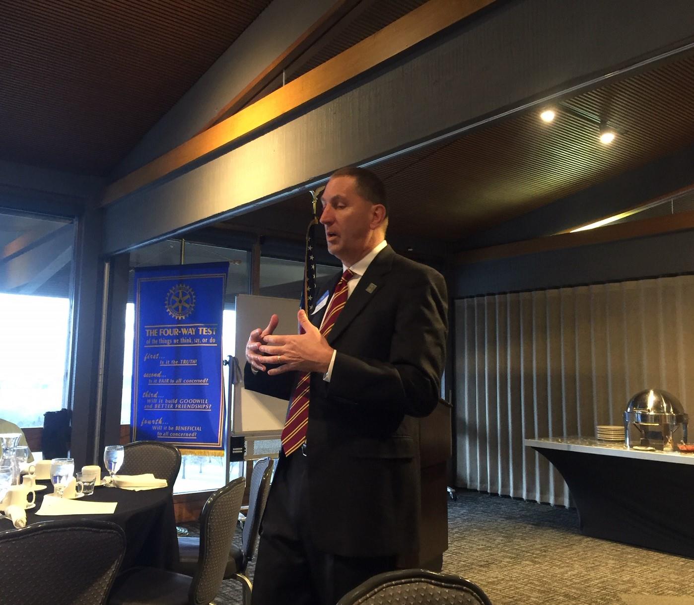Jamie Pollard, ISU Athletic Director, 12-3-2019 | Johnston Rotary Club