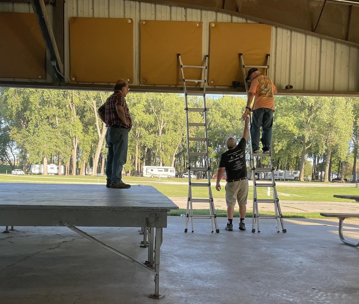 Sound Panel Installation | Rotary Club of Ottumwa