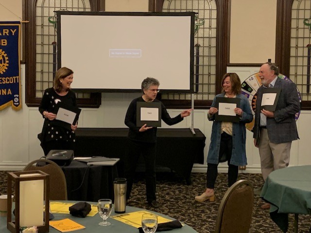 Thanks to Lisa and John for Great Programs | Rotary Club of Prescott-Sunup