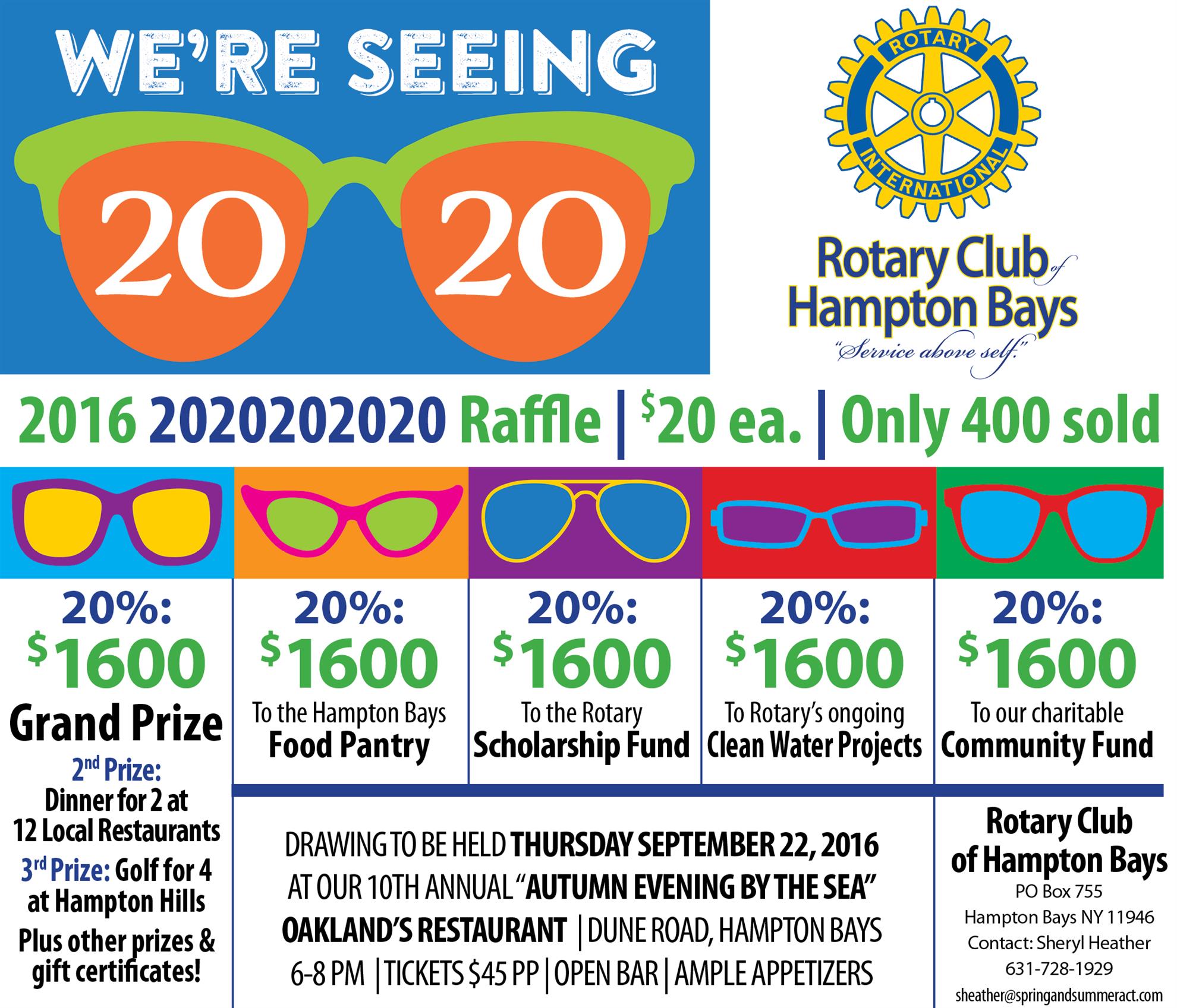 2020202020 Raffle | Rotary Club of Hampton Bays
