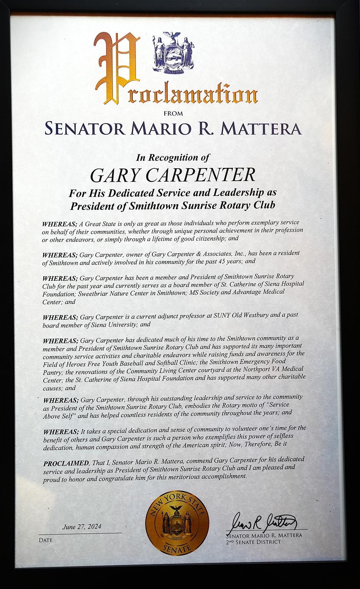 GREAT LAST MEETING - JUNE 27, 2024 | Rotary Club of Smithtown Sunrise