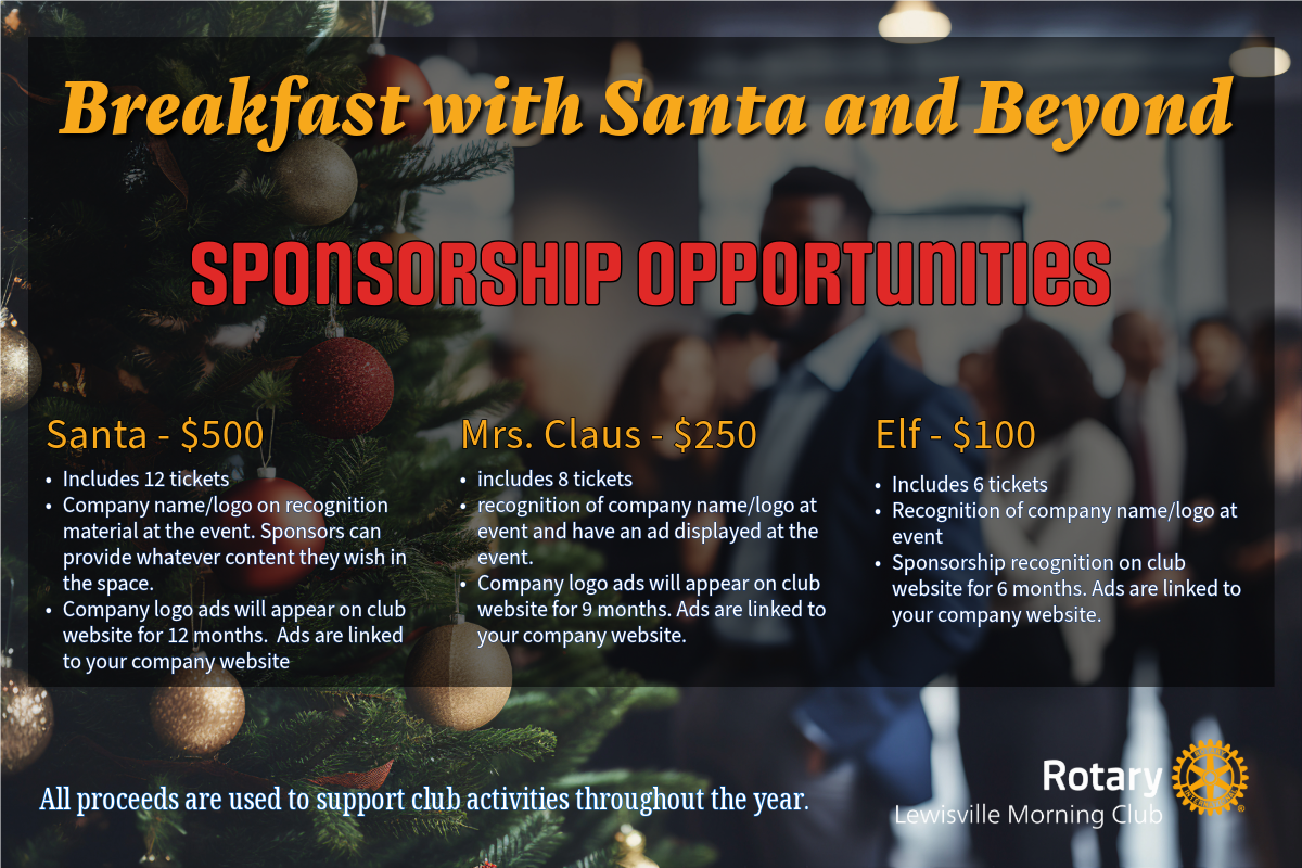 Breakfast with Santa and More 2024 - Sponsorship Opportunities ...