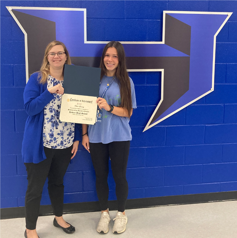 Olivia Lowary named Student of the Month from Hebron High School ...