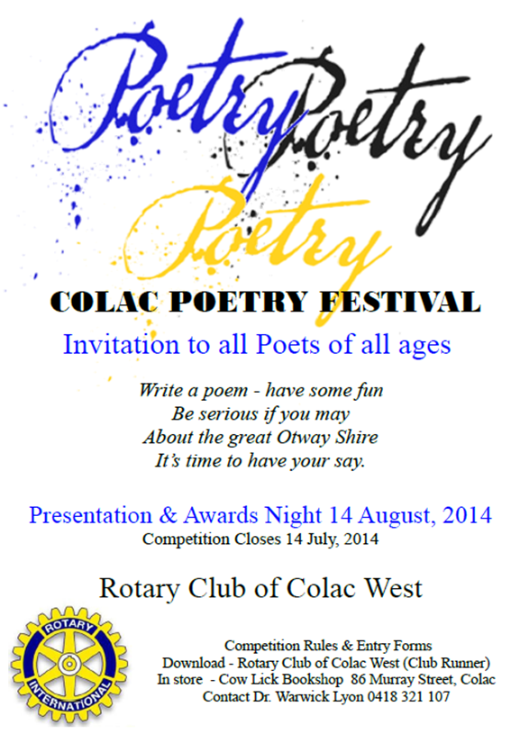 Poetry Competition 2014 | Rotary Club of Colac West