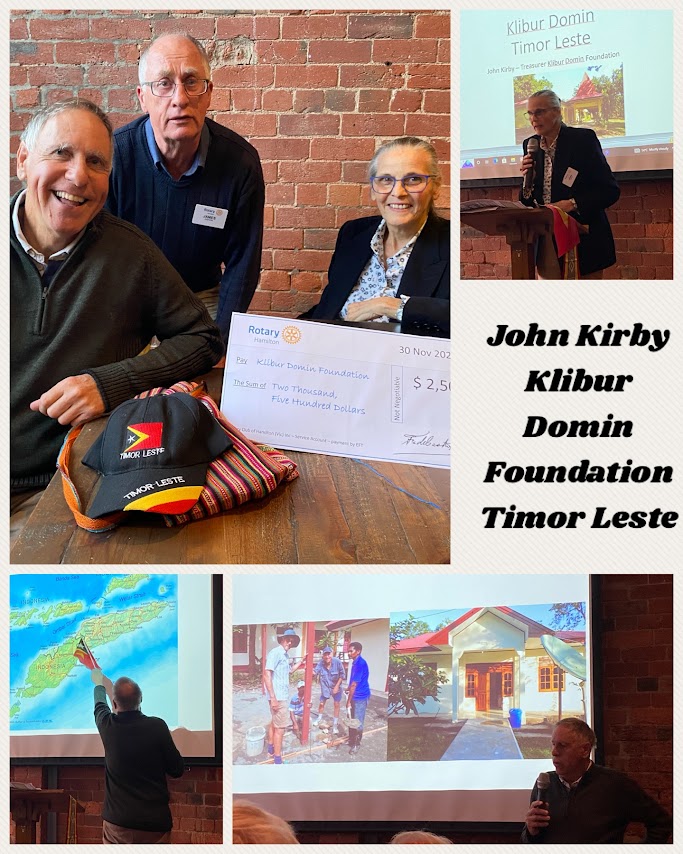 Klibur Domin Foundation Timor Leste | Rotary Club of Hamilton