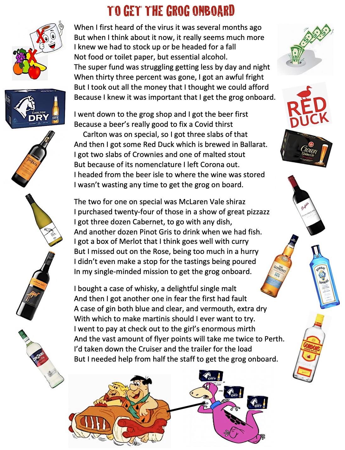 Richie's Poem - "To Get The Grog On Board" | Rotary Club of Highton