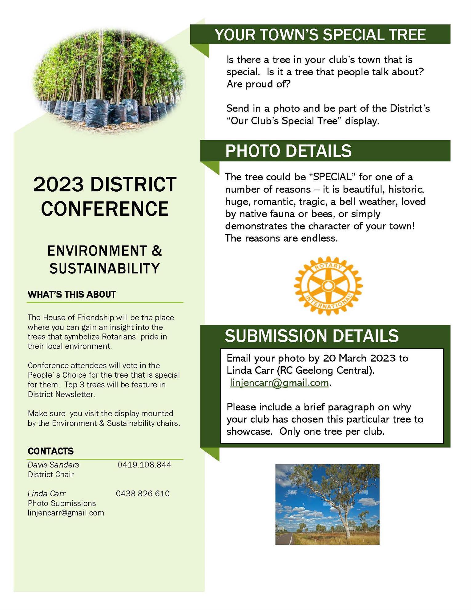Tree Competition - District Conference | Rotary Club of Highton