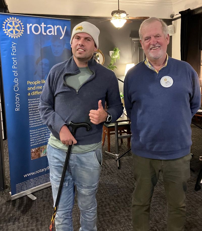 Inspirational speaker - Tommy Quick - presents his story to Rotary Club ...