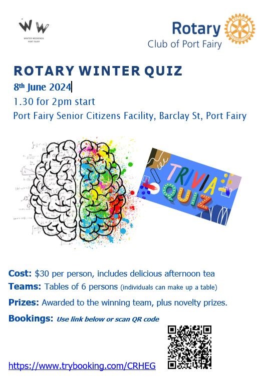 Rotary Club's Winter Trivia Quiz - a great success! | Rotary Club of ...