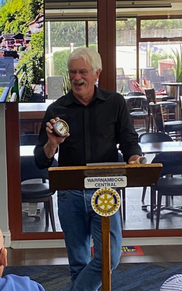 Nobby talks about EB. | Rotary Club of Warrnambool Central
