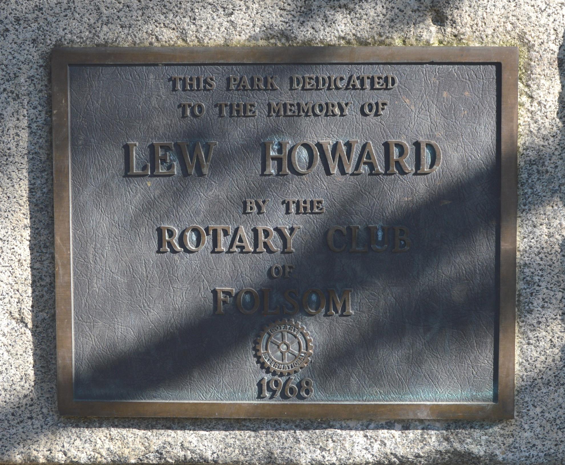 A History of Lew Howard Park | Rotary Club of Folsom, CA #526