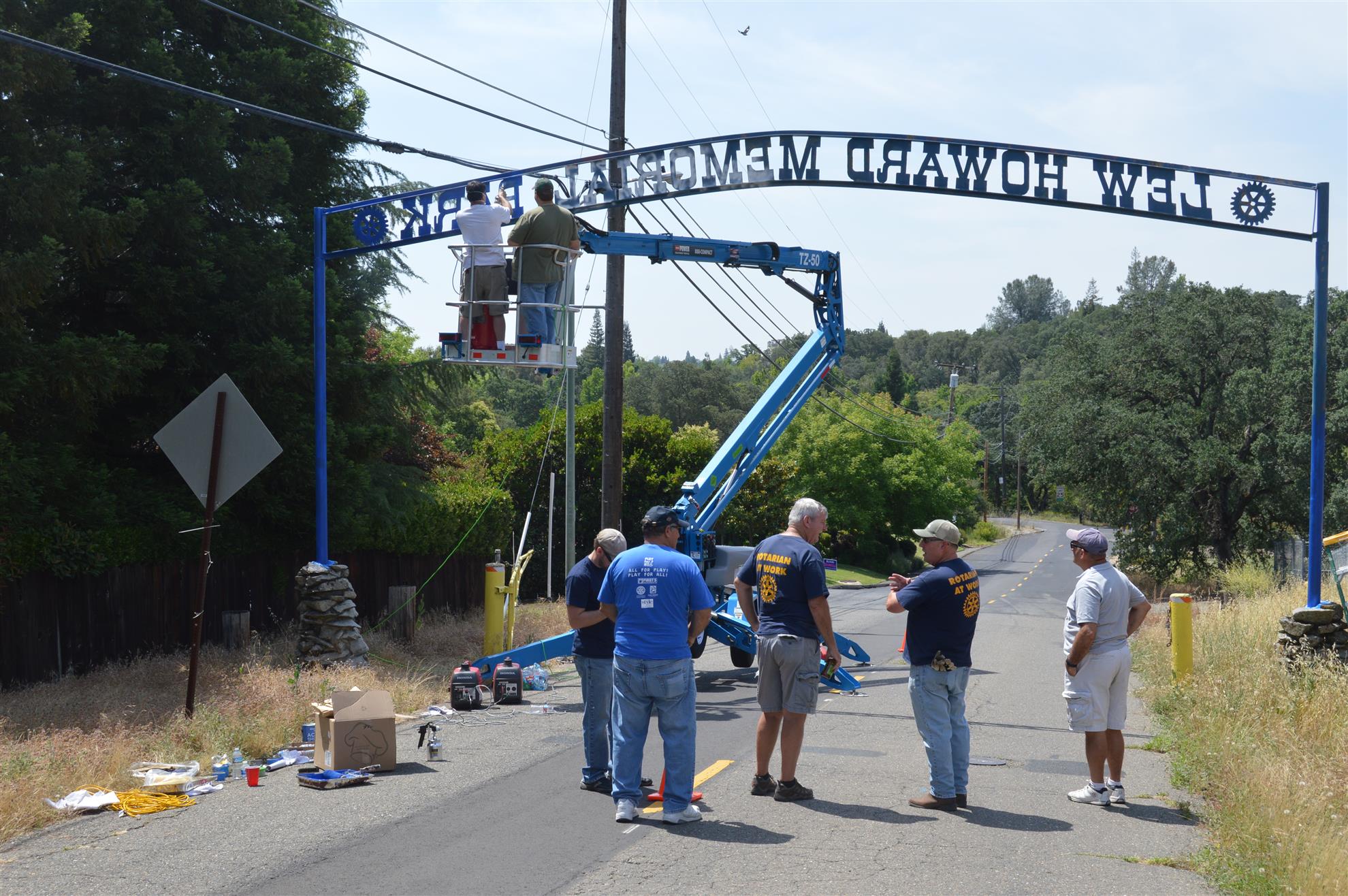 Work Party at Folsom Rotary Clubhouse | Rotary Club of Folsom, CA #526