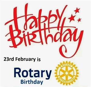 Happy Birthday Rotary | Rotary Club of Newburgh