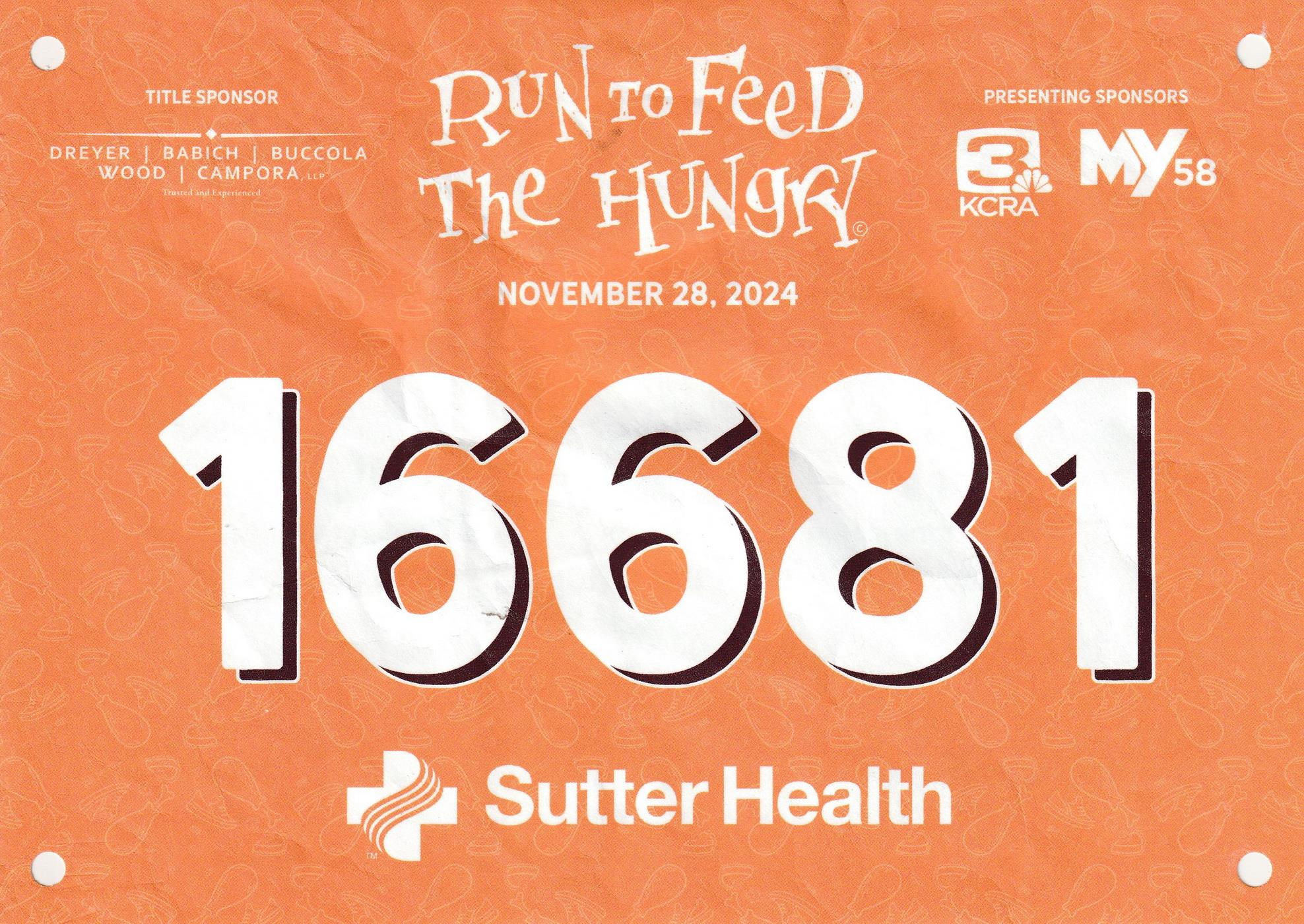 Run To Feed The Hungry 2024 11-28-2024 | Rotary Club of Point West - Sacramento